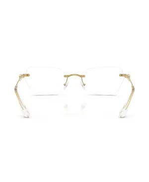 SWAROVSKI Irregular Frame Eyeglasses - Gold