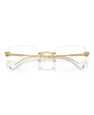 SWAROVSKI Irregular Frame Eyeglasses - Gold