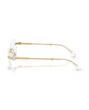 SWAROVSKI Irregular Frame Eyeglasses - Gold