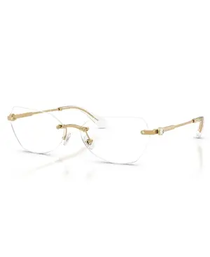 SWAROVSKI Irregular Frame Eyeglasses - Gold