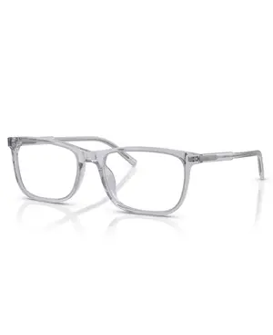 Dolce & Gabbana Transparent Grey Acetate Square Eyeglasses - Transparent Gray