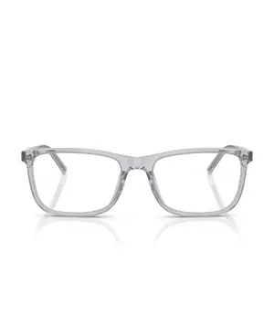 Dolce & Gabbana Transparent Grey Acetate Square Eyeglasses - Transparent Gray