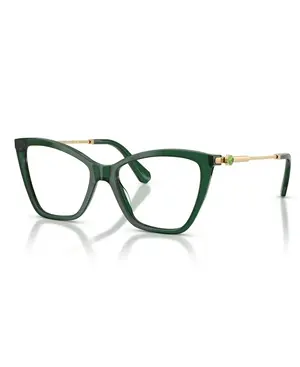 SWAROVSKI Cat Eye Eyeglasses - Transparent Green