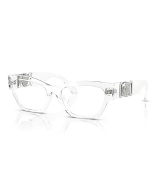 Versace Cat Eye Eyeglasses - Crystal