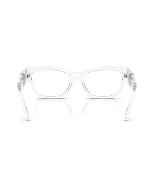 Versace Cat Eye Eyeglasses - Crystal
