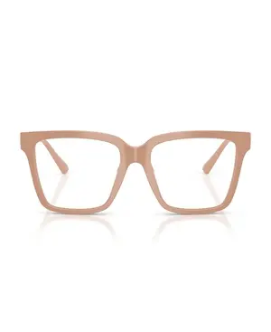 JIMMY CHOO Wide Acetate Square Frame Eyeglasses - Pink