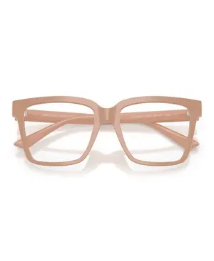JIMMY CHOO Wide Acetate Square Frame Eyeglasses - Pink