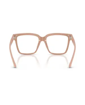 JIMMY CHOO Wide Acetate Square Frame Eyeglasses - Pink