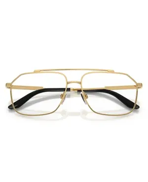 Dolce & Gabbana Aviator Eyeglasses - Gold