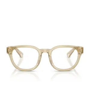 Burberry Round Acetate Eyeglasses - Beige