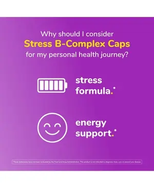 TWINLAB Stress B-complex Caps Energy Support Supplement With Vitamin B12 And B6-250 Capsules