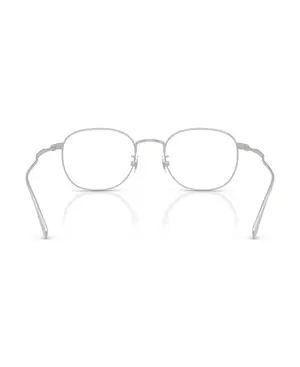 Brooks Brothers Bb1131td Round Titanium Eyeglasses - Silver