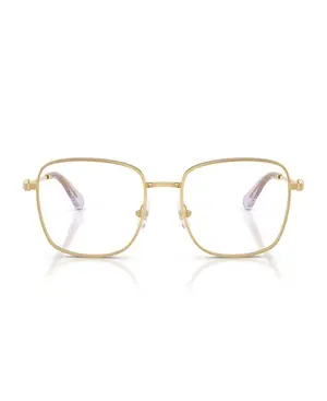 SWAROVSKI Square Full Rim Eyeglasses - Gold