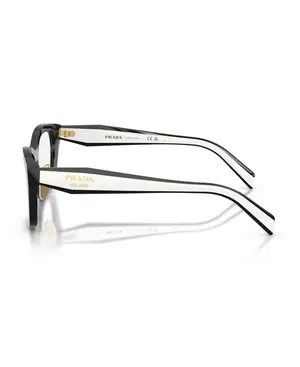Prada Irregular Eyeglasses - Black
