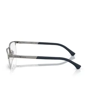 Emporio Armani Rectangle Eyeglasses - Matte Gunmetal