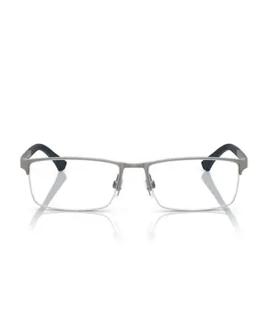 Emporio Armani Rectangle Eyeglasses - Matte Gunmetal