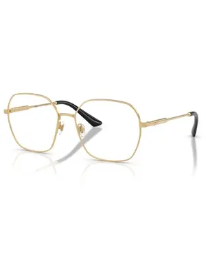 Versace Square Frame Eyeglasses - Gold