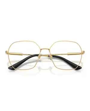 Versace Square Frame Eyeglasses - Gold