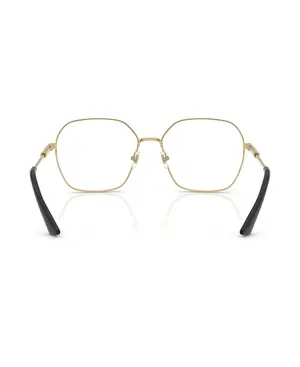 Versace Square Frame Eyeglasses - Gold