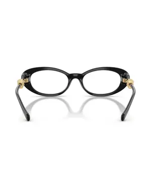 Versace Round Eyeglasses - Black