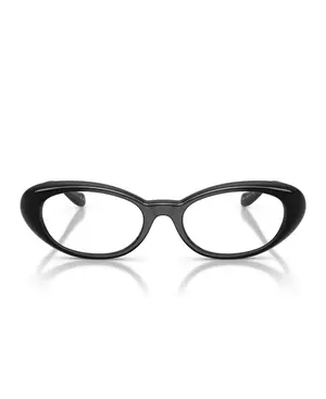 Versace Round Eyeglasses - Black