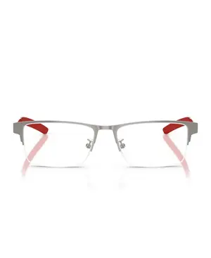 SCUDERIA FERRARI Rectangle Eyeglasses - Gunmetal Matte