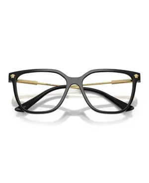 Versace Square Frame Eyeglasses - Black
