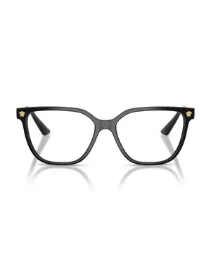 Versace Square Frame Eyeglasses - Black