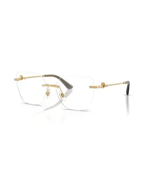 Dolce & Gabbana Dolce Gabbana Cat Eye Eyeglasses - Gold