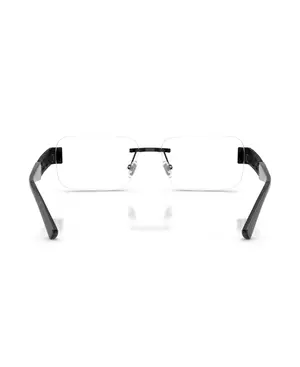Versace Rimless Square Eyeglasses