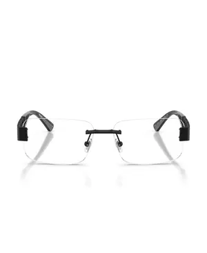 Versace Rimless Square Eyeglasses