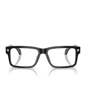 Versace Rectangle Eyeglasses - Black