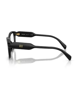 Miu Miu Rectangle Eyeglasses - Black