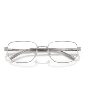 Brooks Brothers Bb1123 Full Rim Oval Eyeglasses - Matte Silver