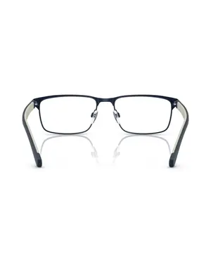 Emporio Armani Rectangle Full Rim Eyeglasses - Matte Blue