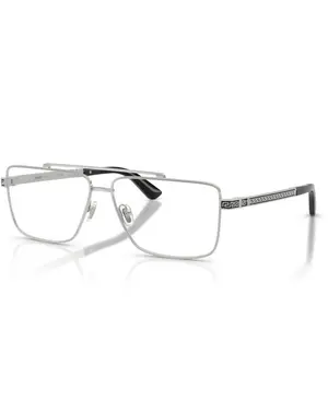 Versace Rectangle Eyeglasses - Silver