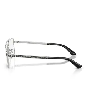 Versace Rectangle Eyeglasses - Silver