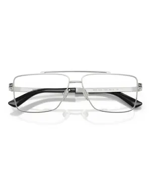Versace Rectangle Eyeglasses - Silver