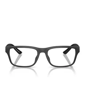 Emporio Armani Pillow Eyeglasses - Rubberized Matte Black
