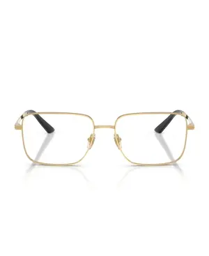 Versace Square Frame Eyeglasses - Gold