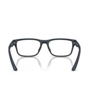 Emporio Armani Pillow Eyeglasses - Rubberized Matte Blue