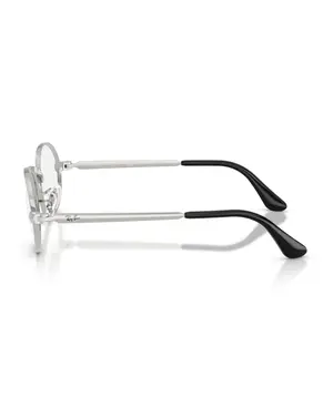 Ray-ban Oval Full Rim Eyeglasses - Silver