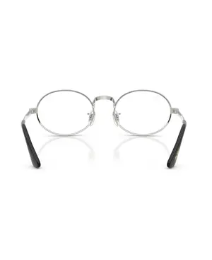Ray-ban Oval Full Rim Eyeglasses - Silver