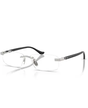 FERRARI Pillow Eyeglasses - Silver Brushed