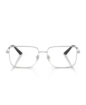 Versace Square Frame Eyeglasses - Silver