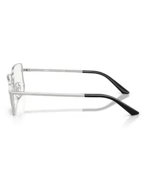 Versace Square Frame Eyeglasses - Silver