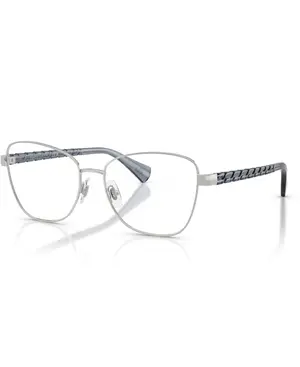 Ralph Lauren Oversized Irregular Eyeglasses - Shiny Silver