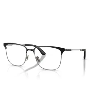 Giorgio Armani Square Frame Eyeglasses - Matte Black