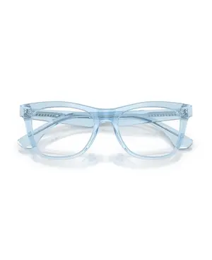 Burberry Square Frame Eyeglasses - Transparent Blue