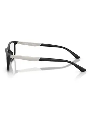 Emporio Armani Rectangle Full Rim Eyeglasses - Matte Black